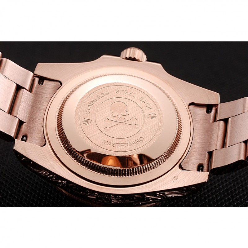 Rolex Mastermind Japan Limited Edition Black Dial Rose Gold Gehäuse und ...