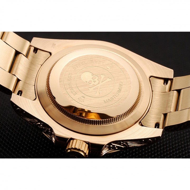 Rolex Mastermind Japan Limited Edition Black Dial Gold Gehäuse und ...