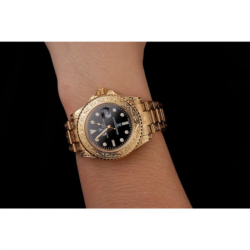 Rolex Mastermind Japan Limited Edition Black Dial Gold Gehäuse und ...